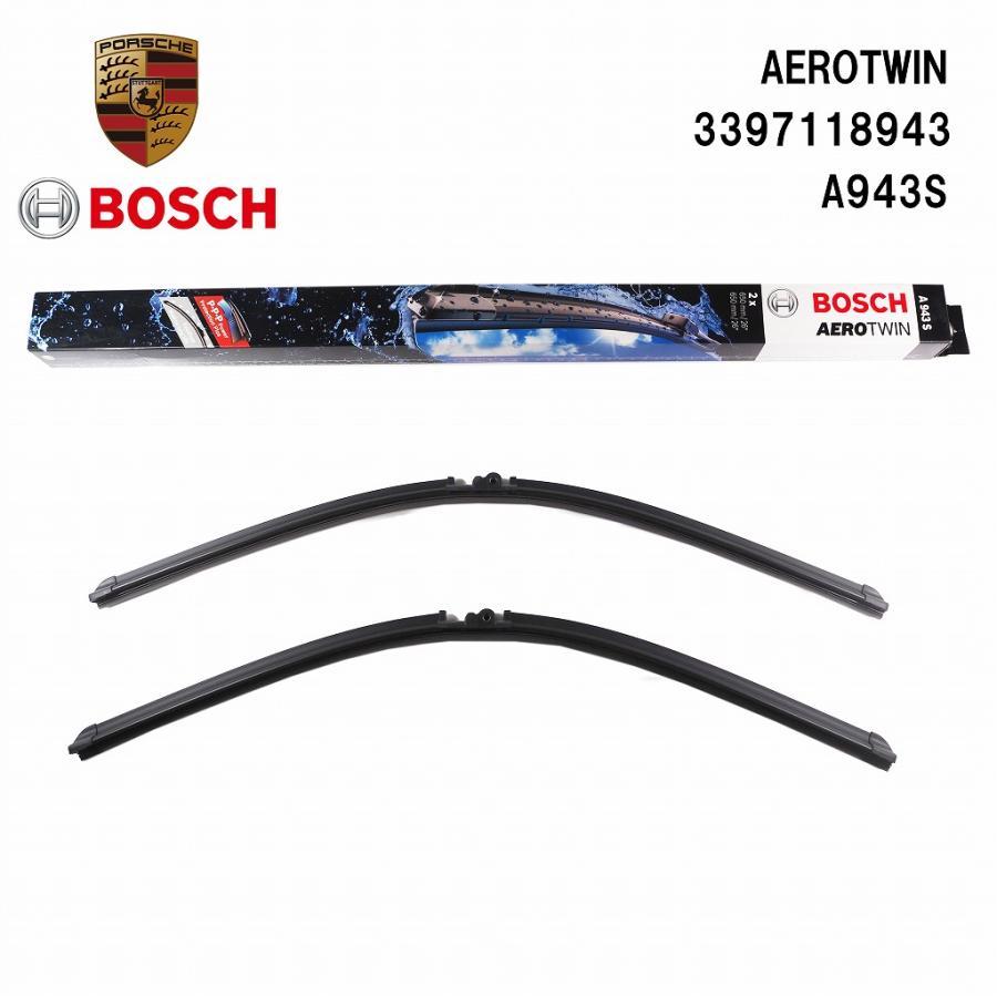 PORSCHE ポルシェ BOSCH フロントワイパーブレード 左右セット RHD 3397118943 純正品番:95562894103 ...