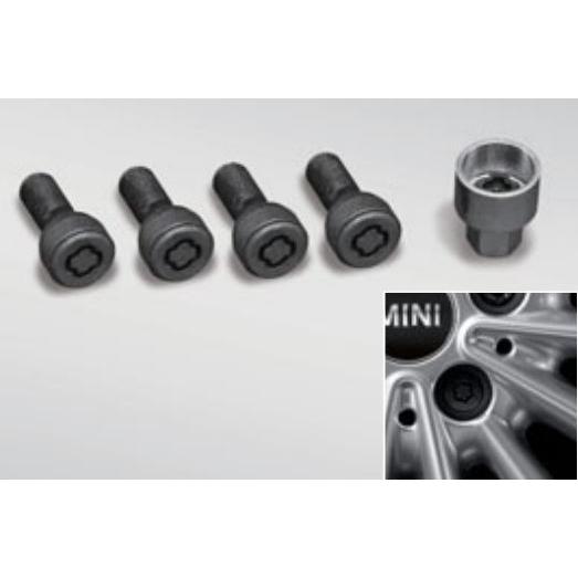 MINI BMW ミニ 純正品 盗難防止用 ホイール ロックボルト セット R50 R52 R53 R55 R56 R57 R59 R60 ...