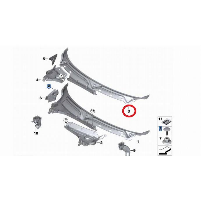 MINI ミニ カウルトップカバー 新品 純正品 51717301014 : 輸入車パーツ専門店 D-STIMMER - 通販 - Yahoo ...