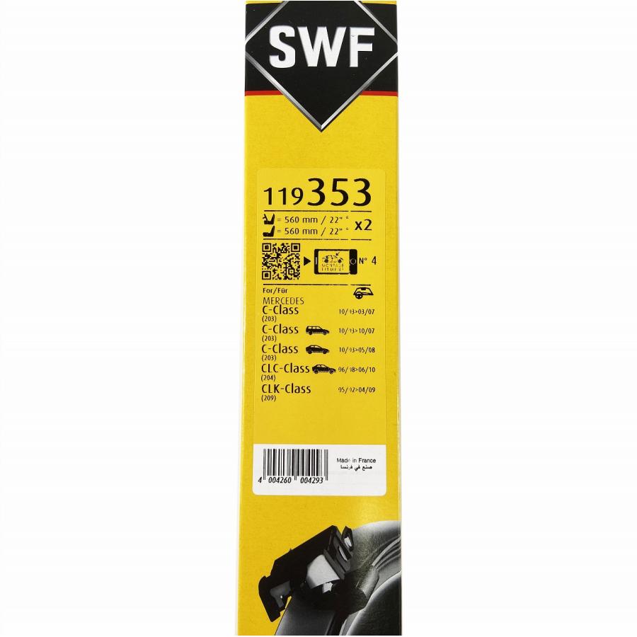 Mercedes-Benz（メルセデス・ベンツ） ベンツ SWF フロントワイパーブレード Cクラス 203 CLCクラス 204 CLK ...