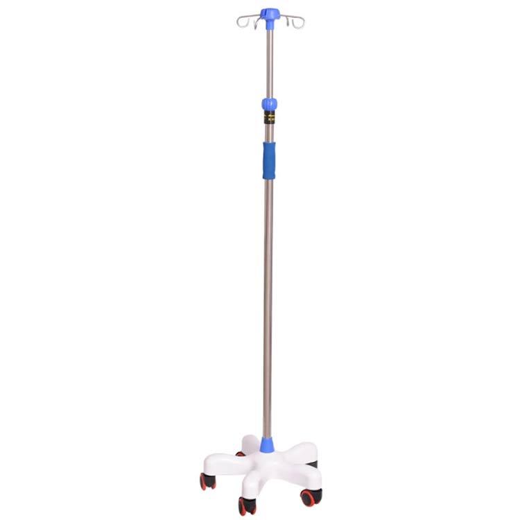 点滴スタンド 点滴 スタンド IVスタンド 5つのキャスター付 ガートルスタンド 360度移動 イルリガートルスタンド ステンレス 高さ調整 ...