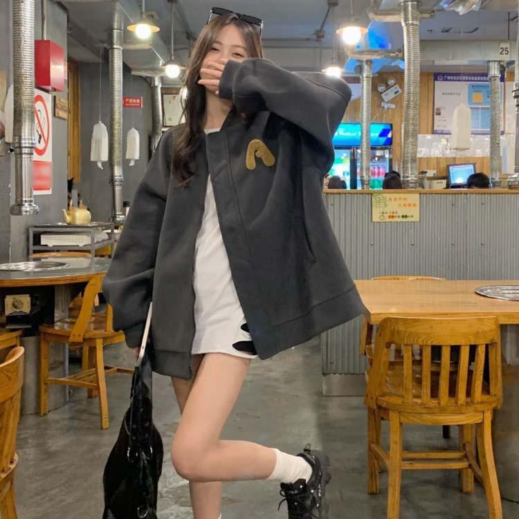 カーディガン レディース スウェットカーディガン 長袖 トップス アウター Vネック スウェットトレーナー おしゃれ パーカー 無地 かわいい ...