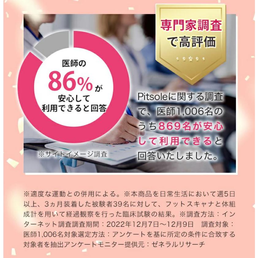 2個セット 】 ピットソール Pitsole Sサイズ ( 23 〜 24.5cm ) 疲れない 衝撃吸収 姿勢矯正 骨盤サポート ピンク バッカス インソール メール便送料無料 : A ...
