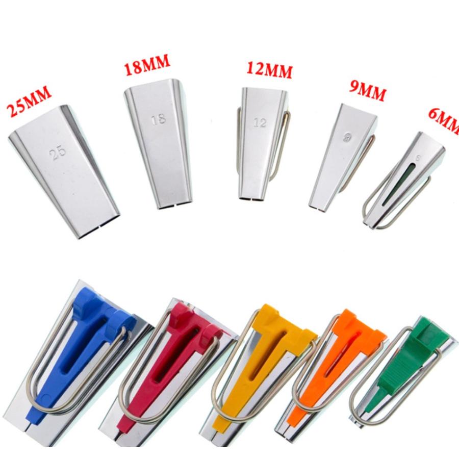 バイアステープメーカー 6mm/9mm/15mm/12mm/18mm/25mm 6サイズセット 家庭用ミシン 裁縫道具 DIY 手作り : 梅工房 - 通販 - Yahoo!ショッピング
