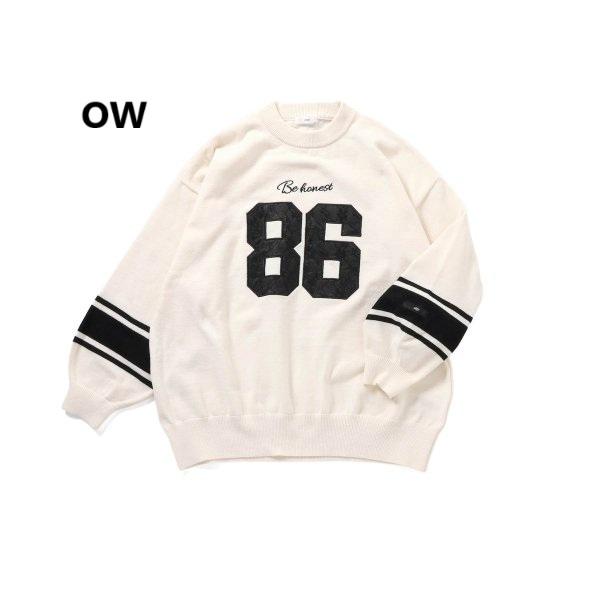 algy ALGY アルジー スムースナンバリングBIGニット(130/140/150/160cm)G513045 子供服 女の子 ガールズ トップス セーター 2025秋冬 : 子供服の ...