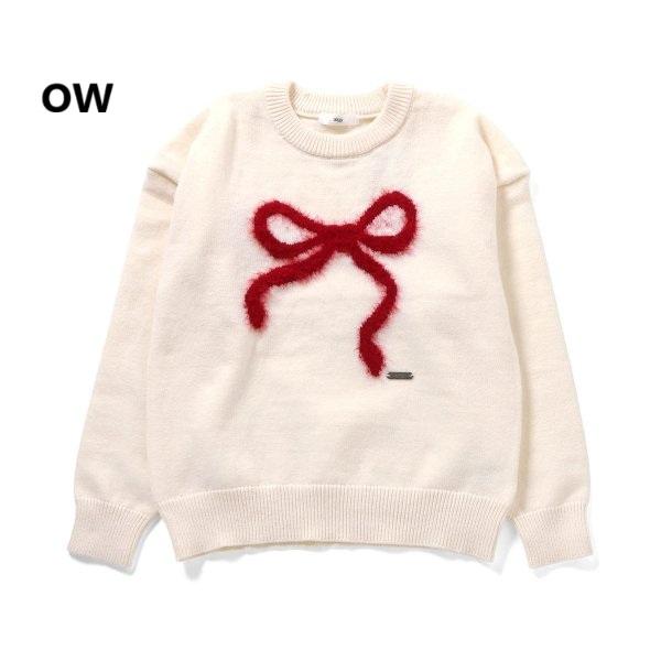 algy ALGY アルジー シャギーりぼんニット(130/140/150/160cm)G513055 子供服 女の子 ガールズ トップス セーター トレーナー 2025秋冬 : 子供服の ...