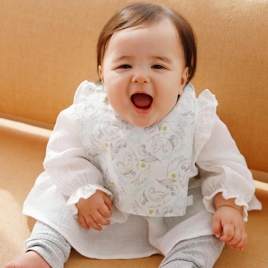 D by DADWAY（ディーバイダッドウェイ） ポケットガーゼビブ 新生児 ベビー 赤ちゃん 玩具 やわらかな肌触り お洒落 出産祝い ...