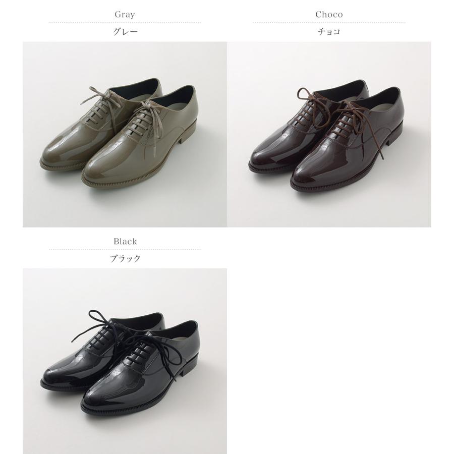 TEMPERATE TEMPERATE（テンパレイト）OSTERA レースアップ マニッシュシューズ / レインシューズ レディース 雨靴 ゴム PVC きれいめ : GochI by ...