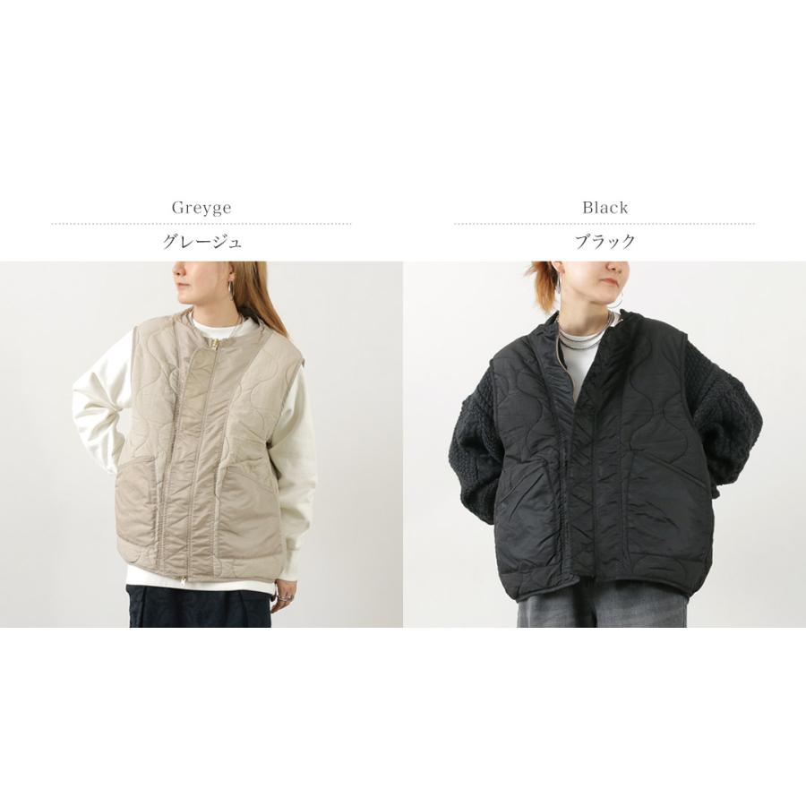 kha:ki KHA:KI（カーキ） ボトルネック リバーシブル ベスト / レディース 前開き アウター キルティング ミリタリー : GochI by ROCOCO - 通販 ...