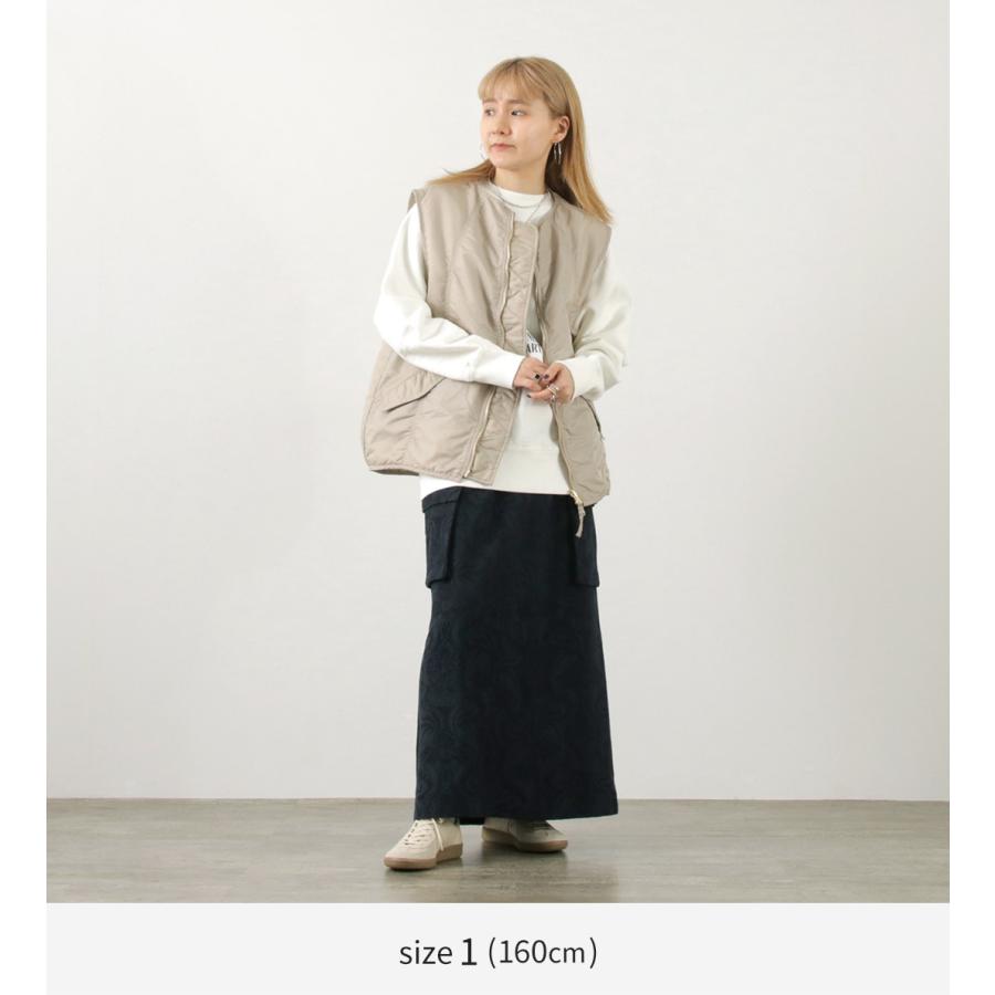 kha:ki KHA:KI（カーキ） ボトルネック リバーシブル ベスト / レディース 前開き アウター キルティング ミリタリー : GochI by ROCOCO - 通販 ...