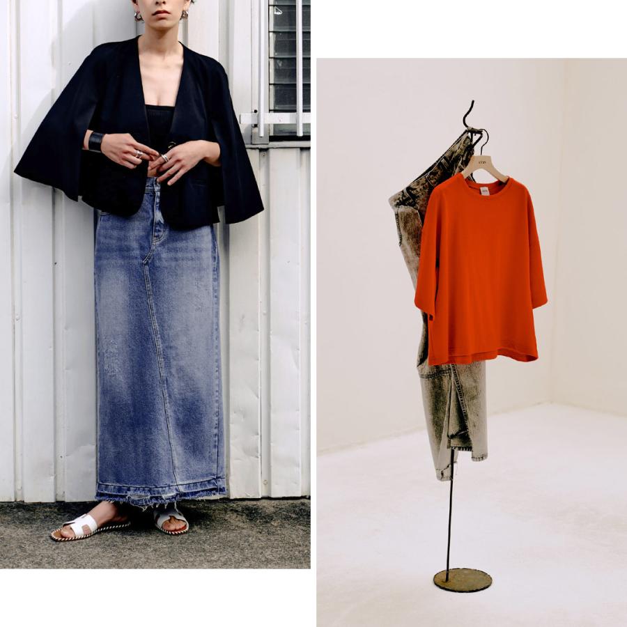 YENN YENN（イェン） バックスリット デニムマキシスカート / レディース ボトムス ロング ジーンズ BACK SLIT MAXI SK : GochI by ROCOCO - 通販 ...