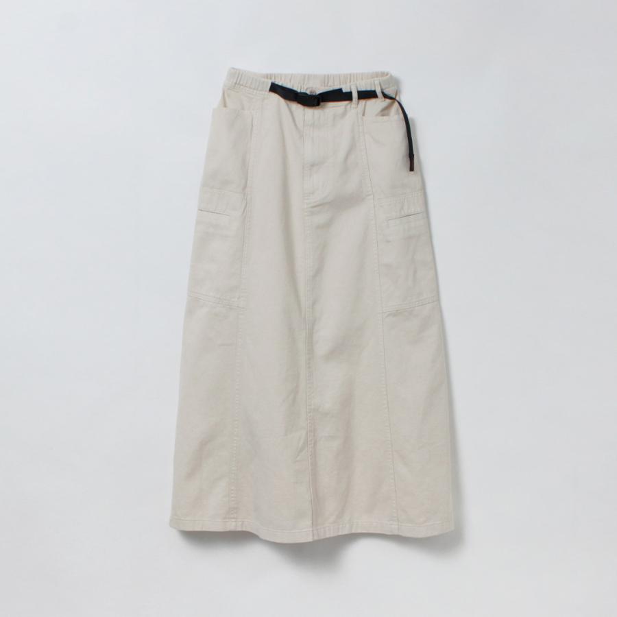 GRAMICCI GRAMICCI（グラミチ） ボヤージャー スカート / レディース フレア マキシ丈 ロング ウエストゴム ベルト付き Voyager Skirt : GochI by ...