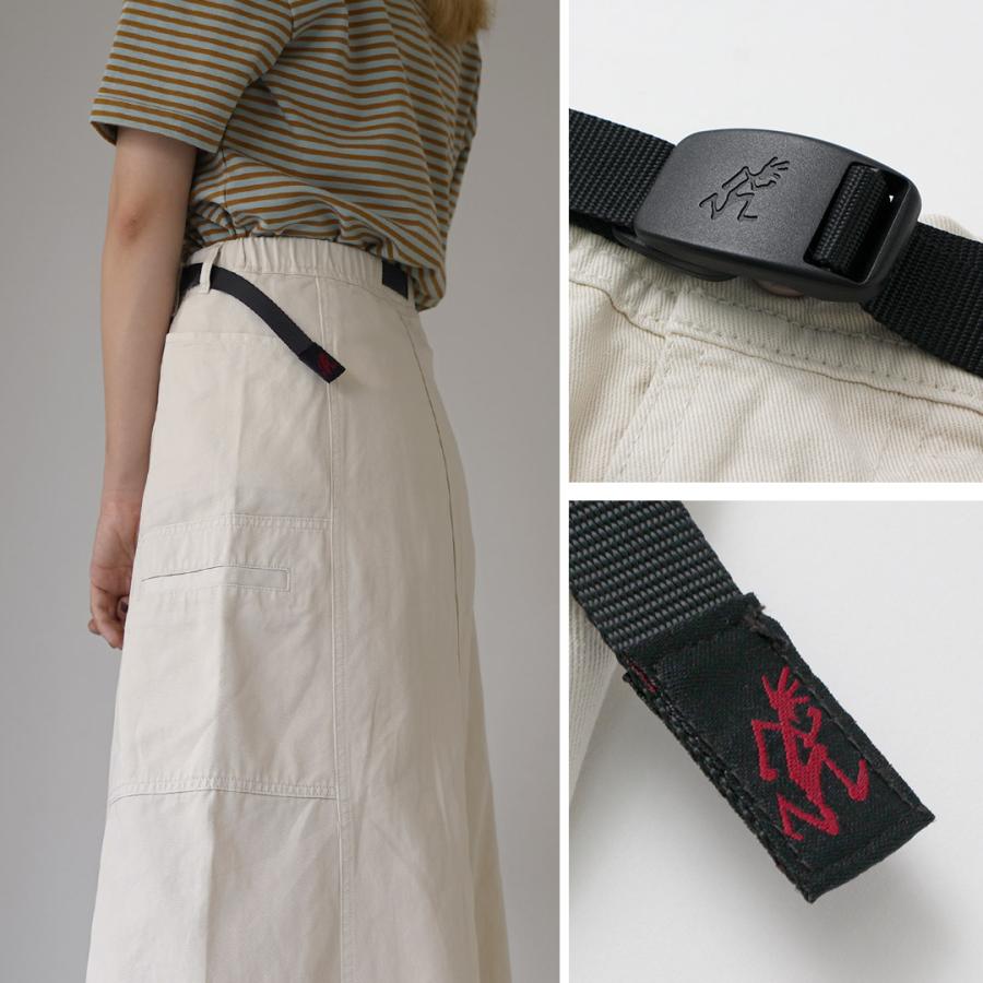 GRAMICCI GRAMICCI（グラミチ） ボヤージャー スカート / レディース フレア マキシ丈 ロング ウエストゴム ベルト付き Voyager Skirt : GochI by ...