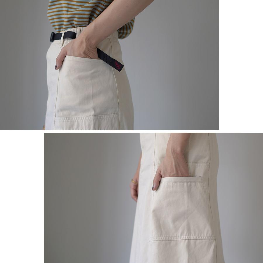 GRAMICCI GRAMICCI（グラミチ） ボヤージャー スカート / レディース フレア マキシ丈 ロング ウエストゴム ベルト付き Voyager Skirt : GochI by ...