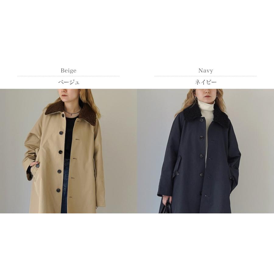 kha:ki（カーキ） リムーバル カラー コート / レディース アウター ステンカラー ライトアウター ロング 裏地 : GochI by ROCOCO - 通販 - Yahoo!ショッピング