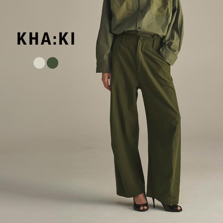 kha:ki（カーキ） ツイステッド ファティーグ トラウザー / ボトムス ミリタリー ワイドパンツ 綿100％ : GochI by ROCOCO - 通販 - Yahoo!ショッピング