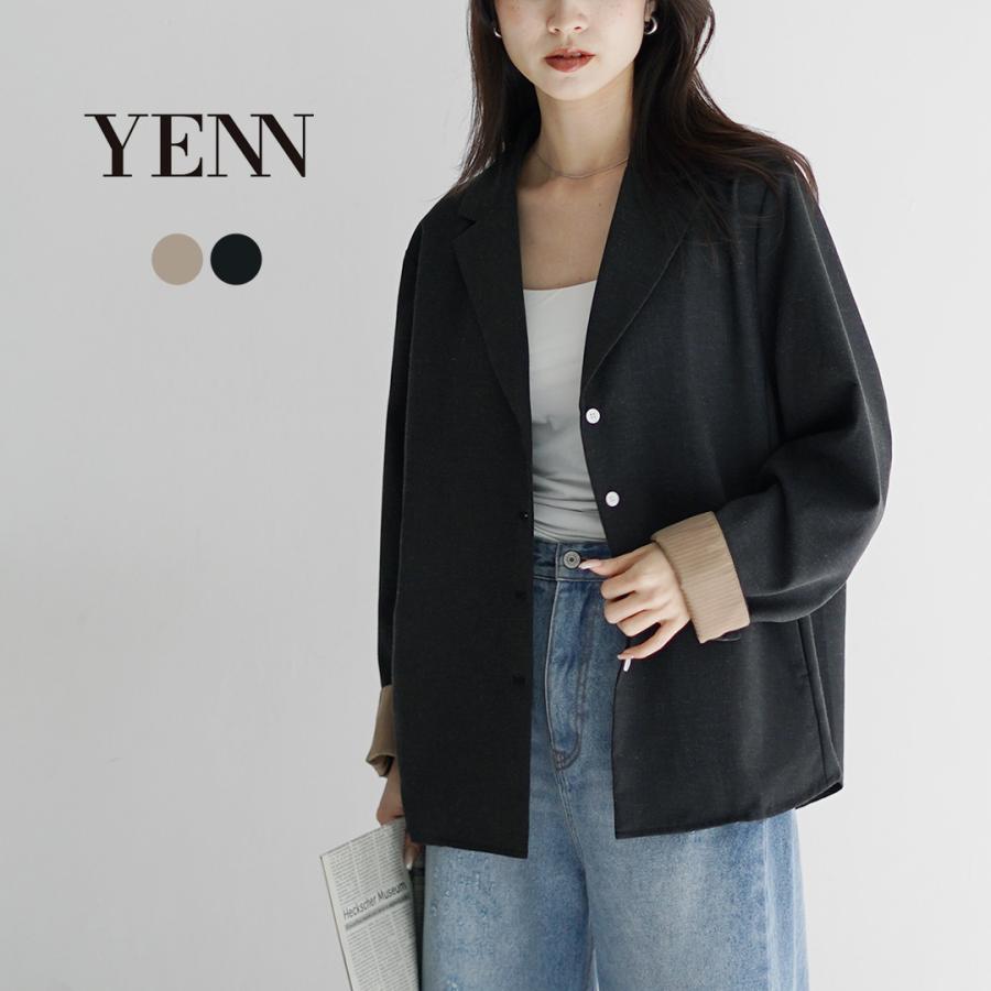 YENN YENN（イェン） リネンミックス シャツジャケット / レディース ライトアウター 羽織 無地 春 LINEN MIX SHIRT JK : GochI by ROCOCO ...
