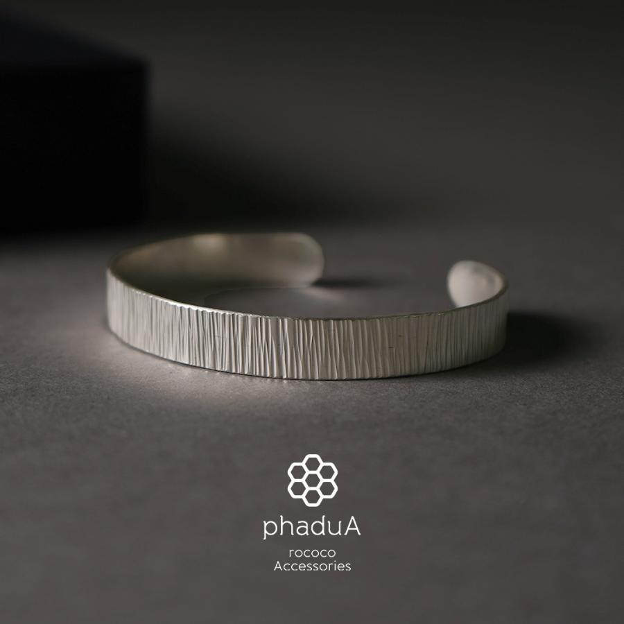 ROCOCO phaduA（パ・ドゥア） カレンシルバーバングル ストライプ / メンズ レディース ブレスレット ハンドメイド 重ね付け : GochI by ROCOCO - 通販 ...