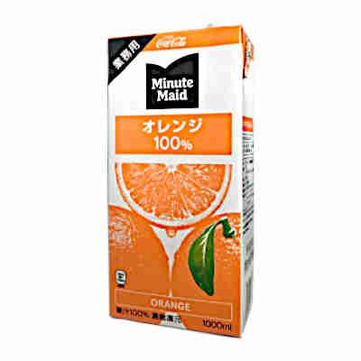 Minute Maid ミニッツメイド オレンジ 業務用 コカコーラ 1L 紙パック 6本入 : 問屋ダイヘイYahoo!店 - 通販 ...