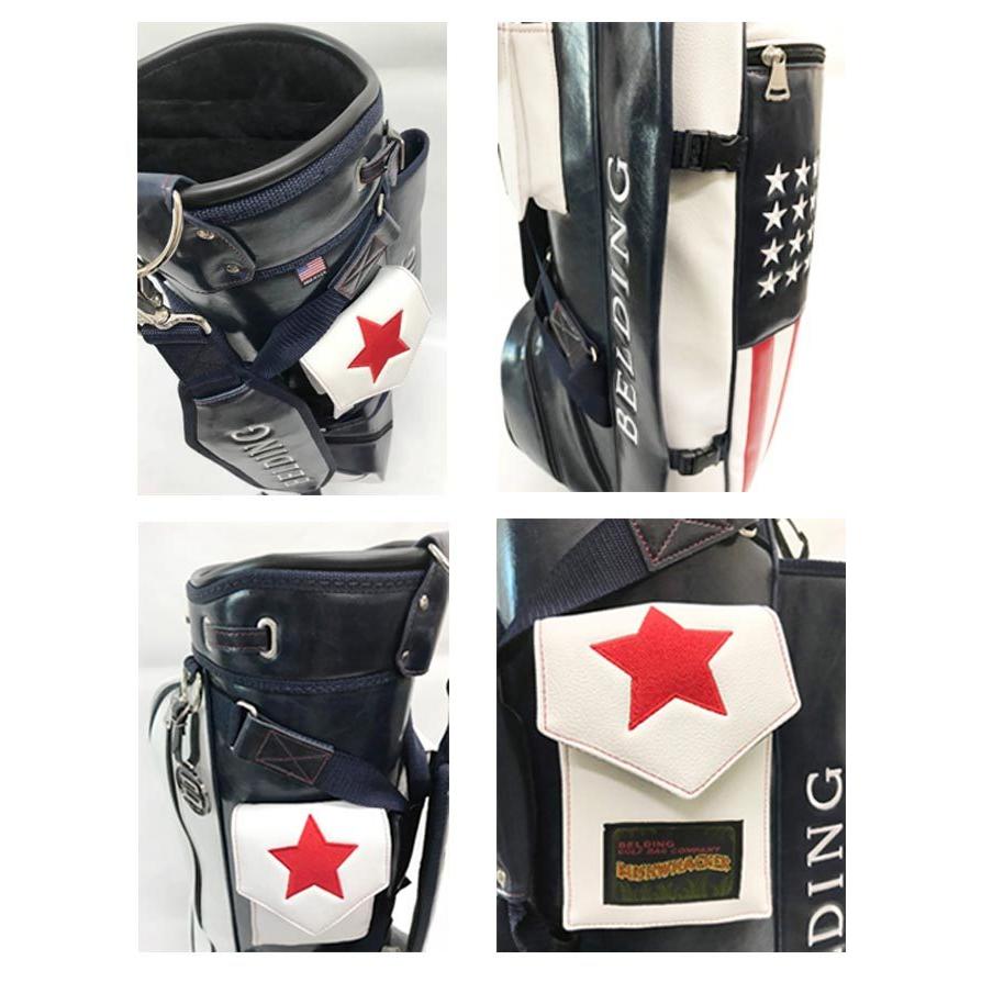 BELDING ベルディング ゴルフ キャディバッグ ブッシュワーカー・アメリカンフラッグ 8.5型 HBCB-850133 ...