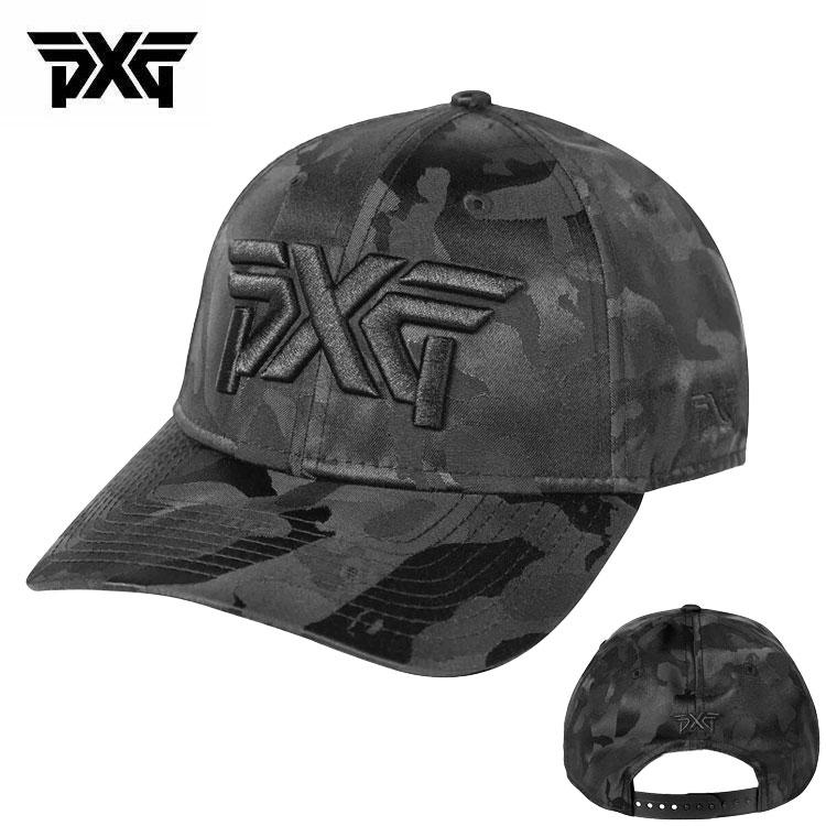 PXG キャップ JACQUARD WOVEN FAIRWAY CAMO 9FORTY SNAPBACK CAP BLACK ブラック ...