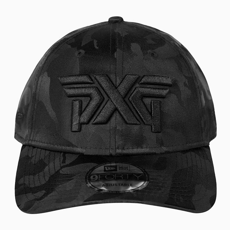 PXG キャップ JACQUARD WOVEN FAIRWAY CAMO 9FORTY SNAPBACK CAP BLACK ブラック ...