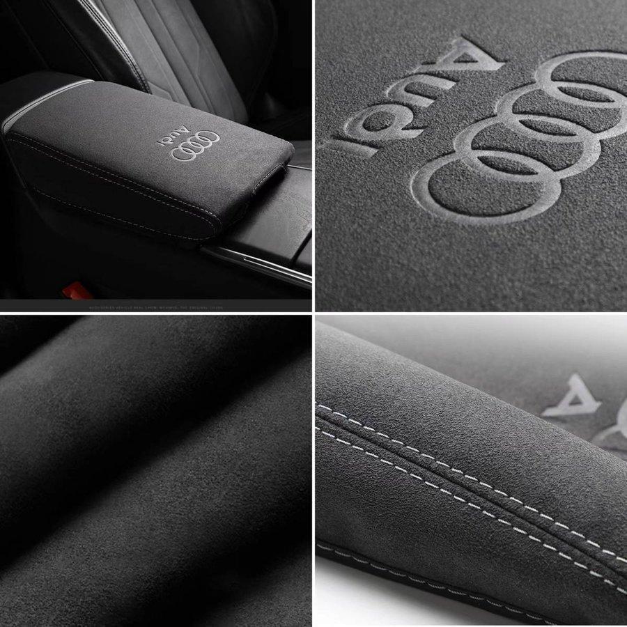 アウディAUDIロゴA6L/A7A4L/A5A3Q5Q5LQ3Q2LA3L専用Alcantaraスエードステッチ加工アームレストカバーアームレストボックスカバー : 大吉屋ストア - 通販 ...