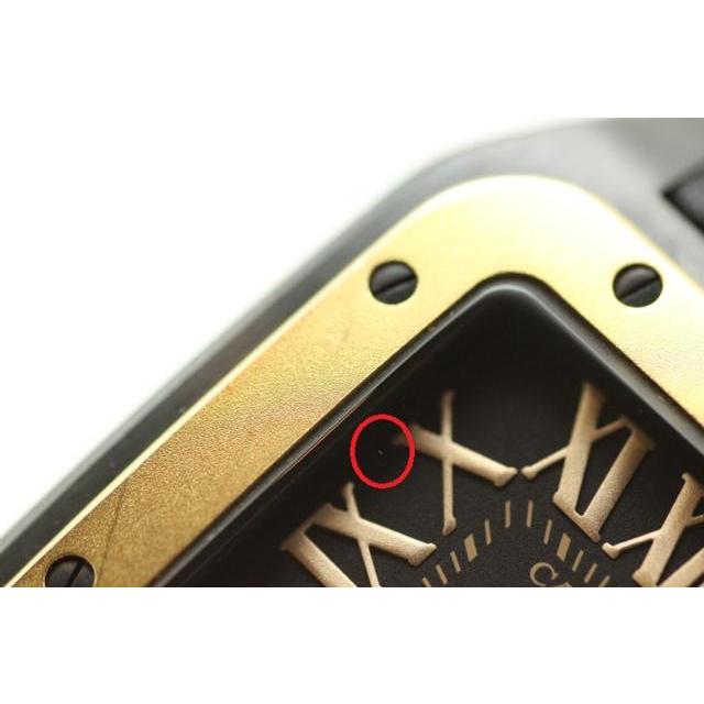 Cartier カルティエ サントス 100LM W2020009 メンズ 時計 自動巻き RO750(PG)/ステンレス(ADLC加工 ...