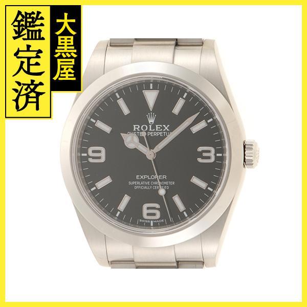 ROLEX（ロレックス） 2019年正規品 腕時計 エクスプローラーI 214270 ステンレス ブラック文字盤 自動巻き 鏡面バックル ...