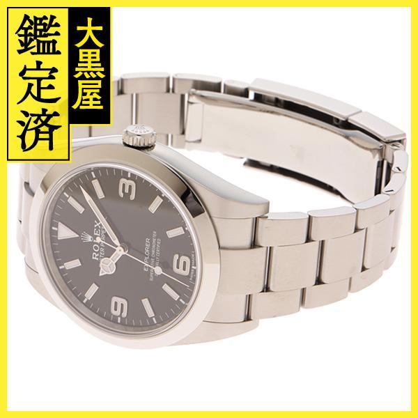ROLEX（ロレックス） 2019年正規品 腕時計 エクスプローラーI 214270 ステンレス ブラック文字盤 自動巻き 鏡面バックル ...