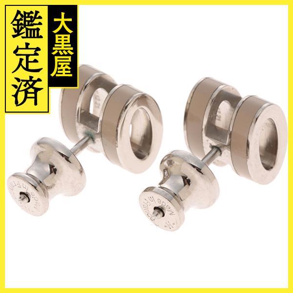 HERMES HERMES エルメス ポップアッシュ ミニピアス マロングラッセ/シルバー メタル【431】2148103698323 ...