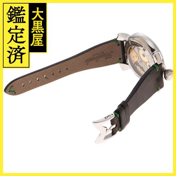 ガガ ミラノ 腕時計 マヌアーレ 5010個限定 ラスベガス 5010.LV.01S ステンレススティール/革 ルーレット文字盤 手巻き ...