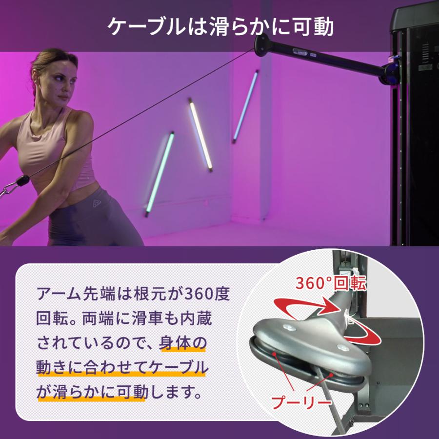 DAIKOU 【在庫あり】ケーブルマシン ブルワーカープレゼント マグネット式 静音 ケーブルクロスオーバー ミラー タッチパネル 準業務用 DK-L805 : ダイコーフィットネス - 通販 ...