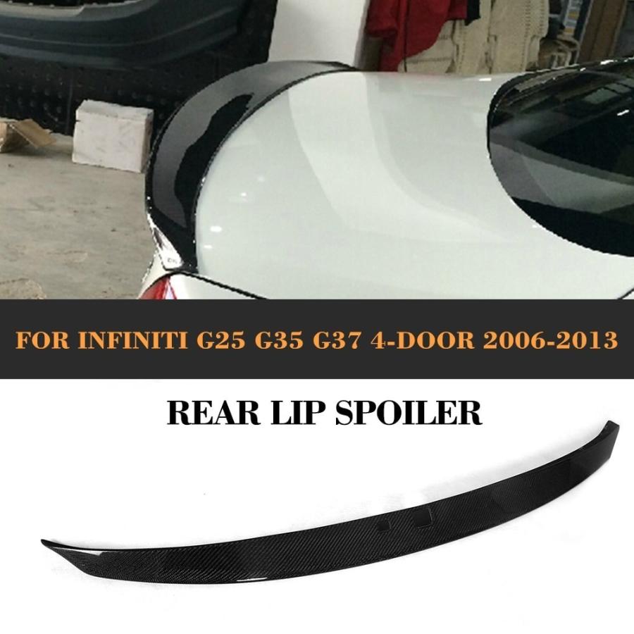 カーボントランクスポイラーV36 スカイライン セダン リアスポイラー g37 g25 g35 ダックテール : 日用品ファクトリー - 通販 - Yahoo!ショッピング