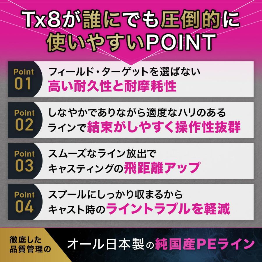 DUEL(デュエル) PEライン 釣り糸 Tx8 ライン 釣りライン 釣具 高強度 高感度 強さ長持ち2.5号300m5COLOR 5色マー : 石田百貨 - 通販 - Yahoo!ショッピング