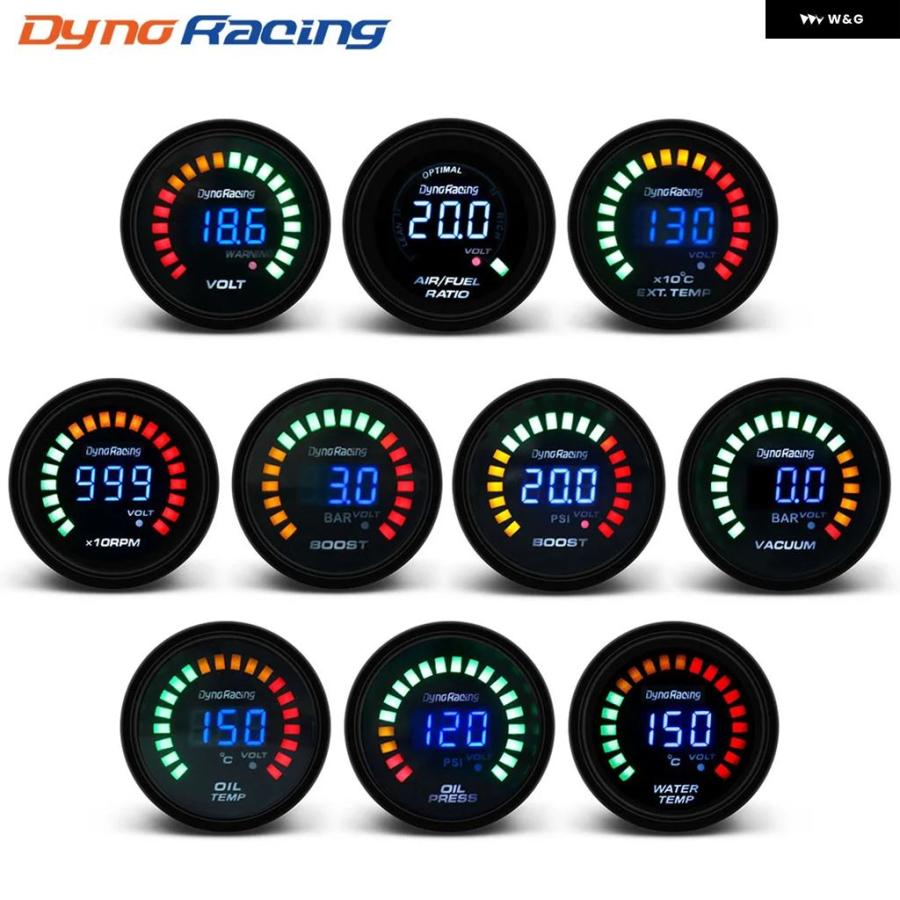 2インチ 52MM デジタル 20 LED ブーストバー PSI 真空 水温 油温 油圧 電圧計 空燃比 EGT 温度 RPM ゲージ : DaliyStore - 通販 - Yahoo!ショッピング