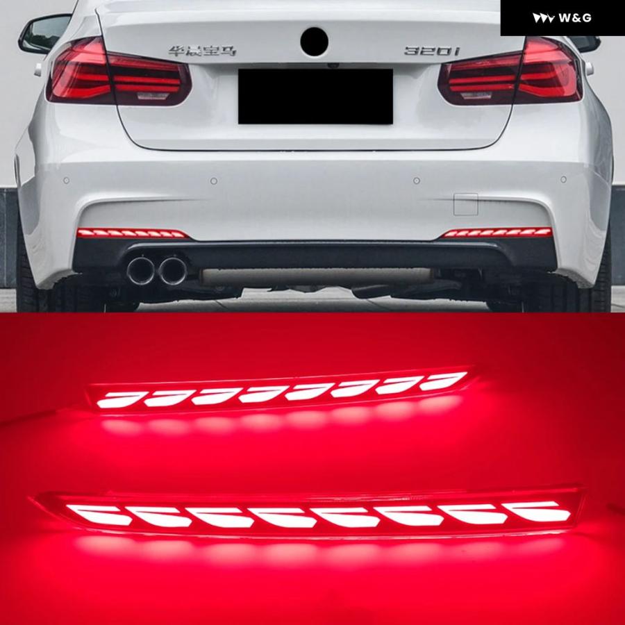 2個 BMW M3 F30 F80 ベースセダン 4 ドア M4 F82 クーペ F83 コンバーチブル 2 14-20 リアリフレクター ...