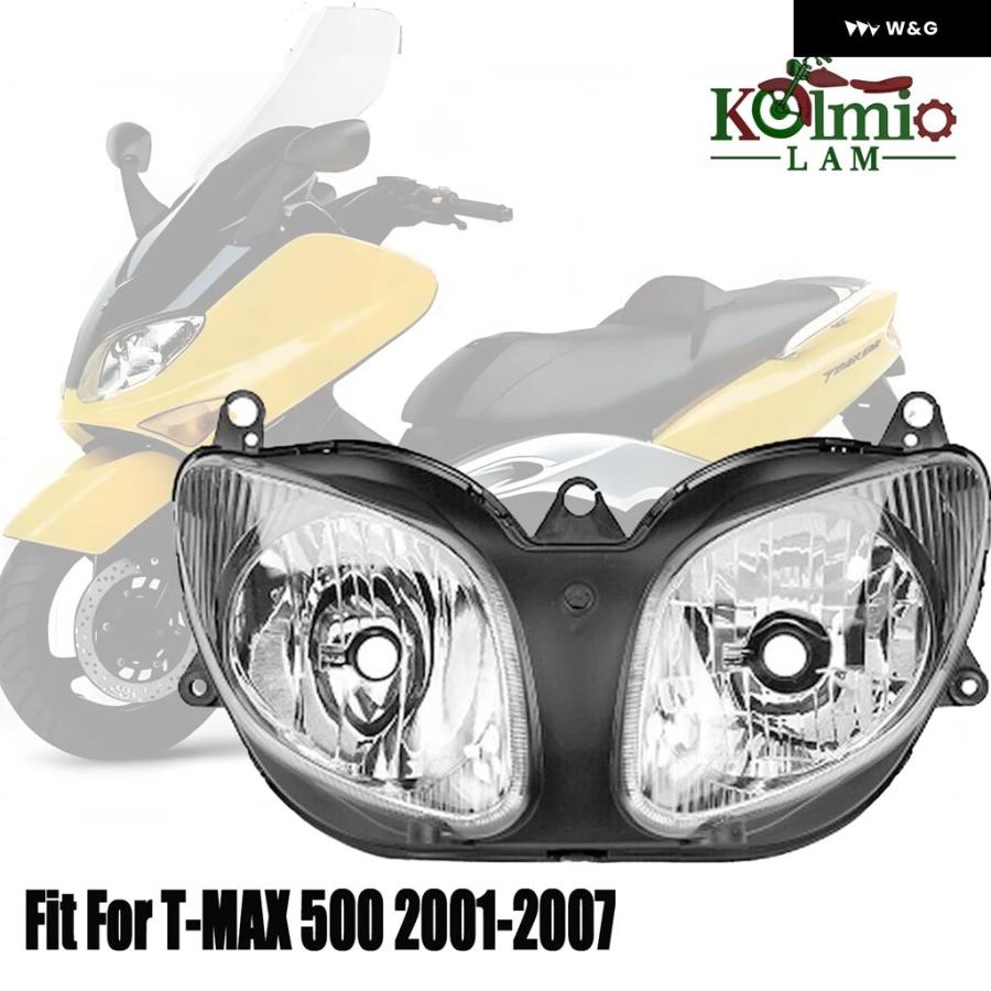 TMAX 500 T-MAX XP500 2001 - 2007 2002 2003 フロント ヘッドランプ 2004 2005 2006 オートバイ バイク TMAX500 XP ...