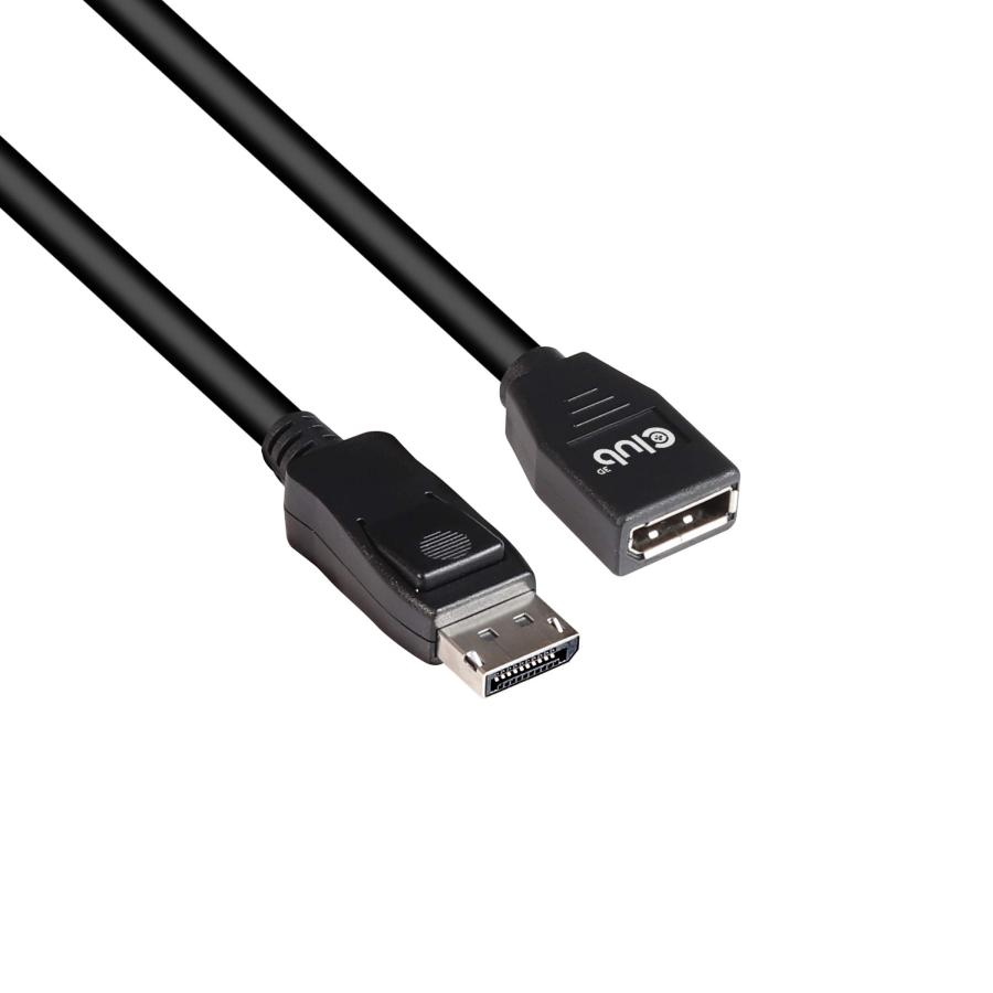 Club3D DisplayPort 1.4 HBR3 (High Bit Rate 3) 8K 60Hz Male/Female 2m ...