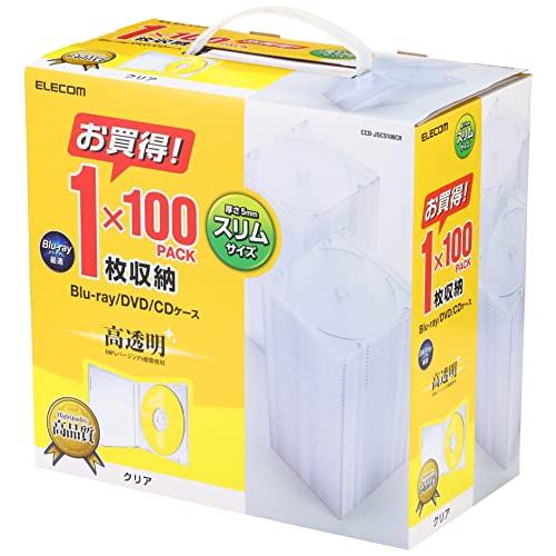 エレコム(ELECOM) DVD CDケース プラケース スリム 1枚収納 100枚パック クリア CCD-JSCS100CR : デイリーwai - 通販 - Yahoo!ショッピング