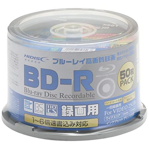 HIDISC BD-R 1回録画 6倍速 25GB 50枚 スピンドルケース : デイリーwai - 通販 - Yahoo!ショッピング