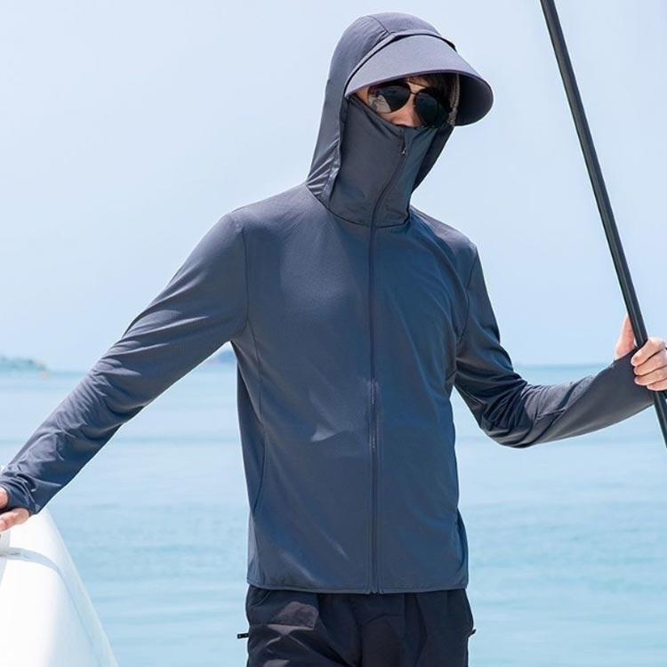 全方位保護 接触冷感 ラッシュガード uvパーカー ストレッチ 涼しい 薄手 パーカー フード付き メンズ ジャケット 軽量 長袖 u : DAIM STORE - 通販 - Yahoo!ショッピング