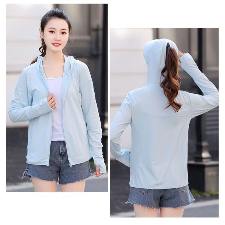 レディース ストレッチ・通気．冷感!つば広 フード付き ラッシュガード UVパーカー パーカー uvカット ジップアップ メッシュ 伸縮性 ストレッチ : DAIM STORE - 通販 ...