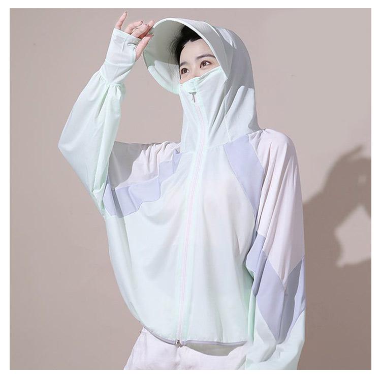 レディース UPF50 パーカー ジップアップ 滑らか ラッシュガード 冷感 指穴 uvカット 長袖 メッシュ アイスシルク トップス 大きいサイズ : DAIM STORE - 通販 ...