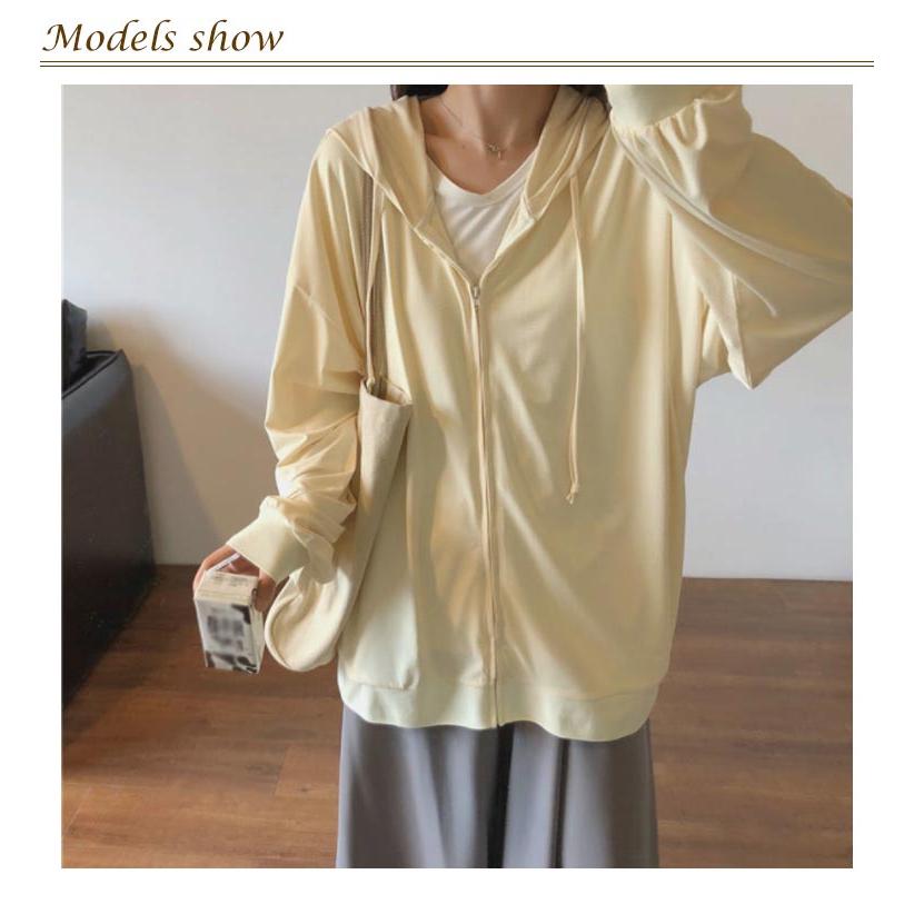 レディース フード付き ゆったり 春 冷房対策 パーカー トップス 紫外線対策 夏 UVカット アウター UVパーカー ロング丈 夏用 カー : DAIM STORE - 通販 - Yahoo ...