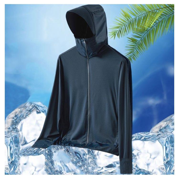 ラッシュガード シャリ感 UVカットパーカー アウター 長袖 メンズ ジップアップパーカー ライトアウター UVパーカー 指穴 つば 大きいサイズ U : DAIM STORE - 通販 ...