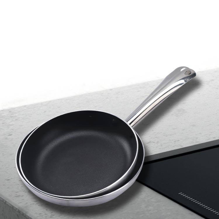 アルミ フライパン ステンレスハンドル 26cm 28cm 30cm 32cm IH対応 テフロン不使用 フッ素不使用 ノンスティック くっつかない : DAIM STORE - 通販 ...