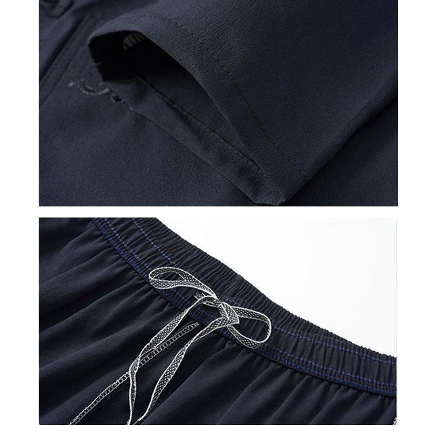 メンズ ロングパンツ 太極拳服 セットアップ カーディガン 長袖 上下セット 男性用 アイスシルク カンフーシャツ 春夏 涼しい 大きいサイズ 立ち襟 :ikawa616742:DAIM ...