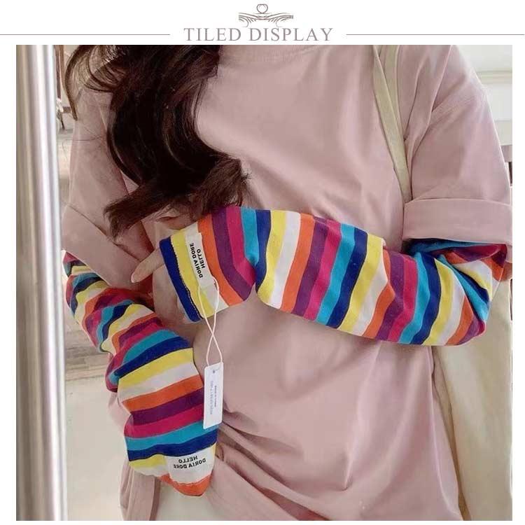 UVカット 腕カバー レディース 自転車 涼しい アームカバー ボーダー柄 散歩 通勤 日焼け対策 UV対策 接触冷感 指あり UVカッ : DAIM STORE - 通販 - Yahoo ...