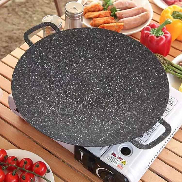 グリドル 鉄板 丸型 IH対応 34cm/36cm/38cm/40cn グリル グリルパン 直火対応 ガスコンロ 丸形 ステーキ 焼肉 BBQ アウ : DAIM STORE - 通販 ...